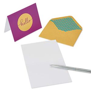 Papyrus Blank Cards with Envelopes, Hello (20-Count)