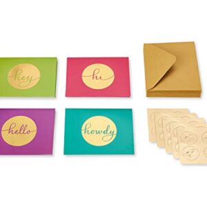 Papyrus Blank Cards with Envelopes, Hello (20-Count)