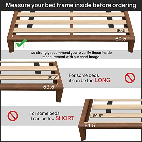 Greaton, 0.68-Inch Heavy Duty Wooden Bunkie Board/Bed, Enhance Mattress Support, Queen, Beige, Horizontal Slat