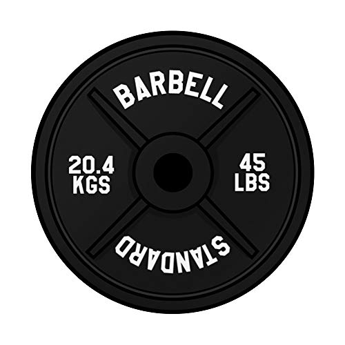 Weightlifting Barbell Plate - Weight Lifting Gift PopSockets PopGrip: Swappable Grip for Phones & Tablets