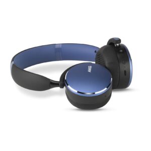 akg y500 on-ear foldable wireless bluetooth headphones- blue (us version)