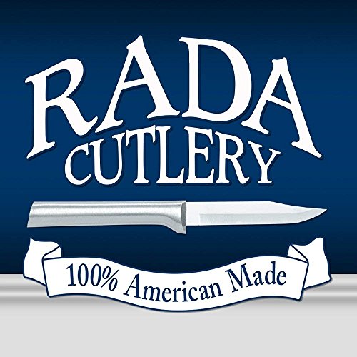 Rada Cutlery Paring Knives Starter Kit 4 Piece Stainless Steel Knife Set with Brushed Aluminum Handles Made in The USA