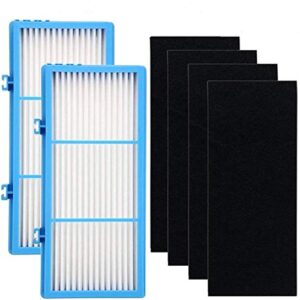 hothuimin holmes aer1 hepa type total air filter replacement, hapf30at and hap242-nuc, 2 hepa + 4 carbon booster filters #kqlw-2