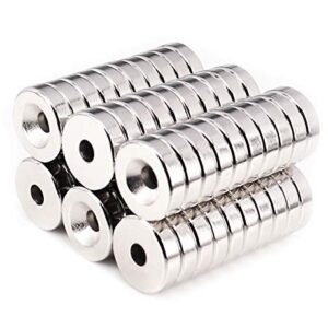 Multi-Use Refrigerator Magnets for Refrigerator Craft Project - Approximate 15x5mm with 5mm Countersunk Hole - 10Pieces