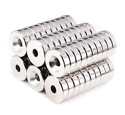 Multi-Use Refrigerator Magnets for Refrigerator Craft Project - Approximate 15x5mm with 5mm Countersunk Hole - 10Pieces