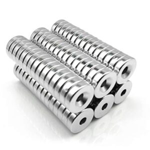 Multi-Use Refrigerator Magnets for Refrigerator Craft Project - Approximate 15x5mm with 5mm Countersunk Hole - 10Pieces