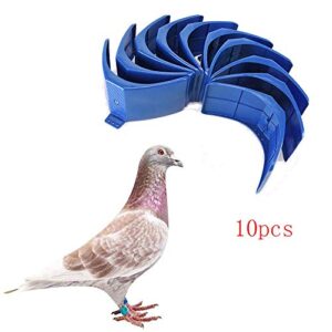 LVOERTUIG 10pcs Pigeon Stand Dove Rest Stand Pigeon Perch Roost Frame Grill Dwelling Pigeon Perches Roost Bird Supplies Accessories(Blue)