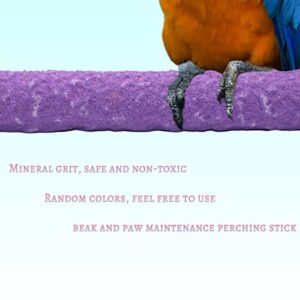 Bird Shower Perch Stand Parrot Bath Suction Cup Window Wall Platform Frame Toys for Small Medium Parrots Parakeet Macaw Cockatoo African Grey Budgies with Scrubbing Wooden Stick (Random Color)