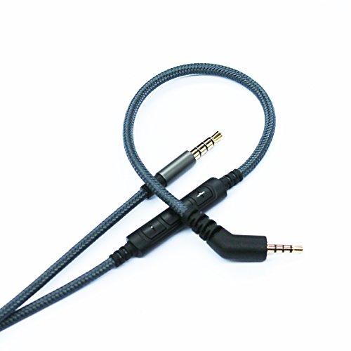 NewFantasia Replacement Cable Compatible with Bose QuietComfort 3, QC3 Headphones, Remote Volume Control Mic Compatible with Samsung Galaxy Xiaomi Huawei Android