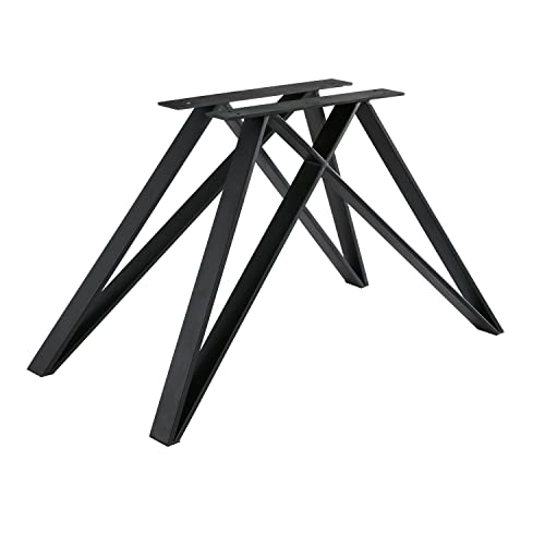 Armen Living Modena Dining Table, Matte Black 79 x 30 x 39.5