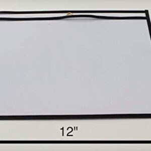 1IntheOffice Reusable Dry Erase Pockets, 9 x 12, Black (2 Pack)