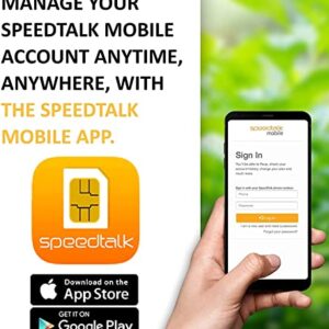 SpeedTalk Mobile $5 Prepaid Wireless Pay Go Plan for Smartphones & Cellphones | 5G 4G LTE | 100 Talk, 100 Text, 100 MB Data |Triple Cut (Mini,Micro,Nano) Sim Card | No Contract | 30 Day Service