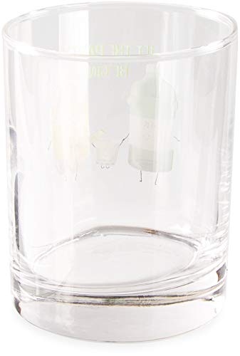 Pavilion Gift Company Pavilion-Let The Party Be Gin-11 oz Low Ball 11 oz Rocks Glass, 1 Count (Pack of 1), Green