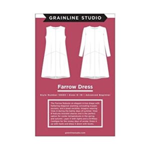 Grainline Studio Farrow Dress Sizes 0-18 Fabric, Multi