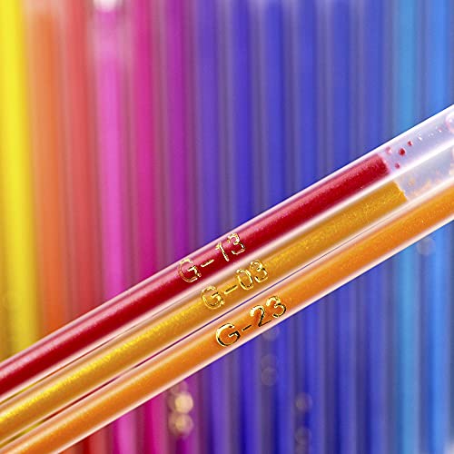 Glitter Pen Refills by Chromatek. 50 Refills. Super Glittery Ultra Vivid Colors. No Repeats. Professional Art Pen Refills. New & Improved