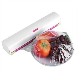 Food Wrap Cutter, Home Plastic Food Wrap Dispenser Cutter Foil and Cling Film Cutter Kitchen Storage Accessories