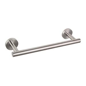 gerz contemporary 12-inch towel bar bath hand towel holder brushed stainless steel wall mounted bathroom organizer brushed