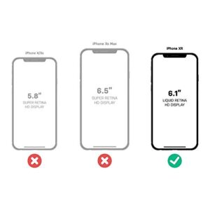 OtterBox iPhone XR Symmetry Series Case - CLEAR, ultra-sleek, wireless charging compatible, raised edges protect camera & screen