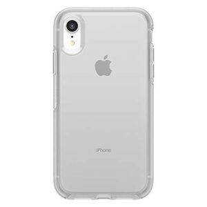 OtterBox iPhone XR Symmetry Series Case - CLEAR, ultra-sleek, wireless charging compatible, raised edges protect camera & screen