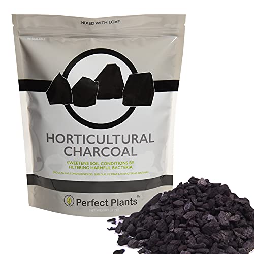 Horticultural Charcoal by Perfect Plants - 24oz. Plant Charcoal - Naturally Cleanses, Flushes Toxins and Excess Moisture from Containers and Terrariums