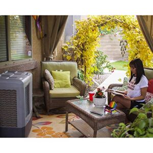 Hessaire MC37M Indoor or Outdoor Portable Oscillating Evaporative Swamp Air Cooler for 950 Square Feet of Space with Water Reservoir