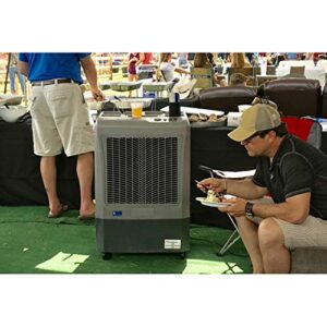 Hessaire MC37M Indoor or Outdoor Portable Oscillating Evaporative Swamp Air Cooler for 950 Square Feet of Space with Water Reservoir