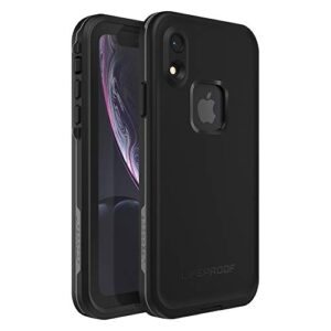 lifeproof frĒ series waterproof case for iphone xr - retail packaging - asphalt (black/dark grey)