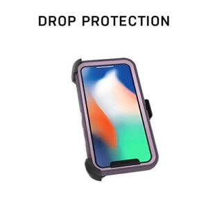 OtterBox iPhone XR Defender Series Case - BLACK, rugged & durable, with port protection, includes holster clip kickstand