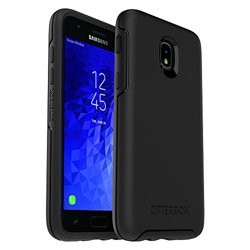 OtterBox Symmetry Series Case for Samsung Galaxy J3/J3 (2018)/J3 V 3rd gen/J3 3rd gen/Amp Prime 3/J3 Star - Retail Packaging - Black