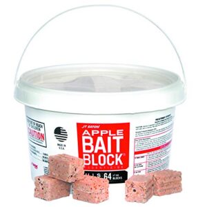 j t eaton j t eaton-704ap-apple jt eaton 704-ap block anticoagulant, apple flavor, for mice and rats (pail of 64) rodenticide bait