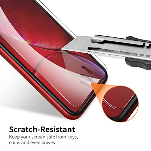 UNBREAKcable 3-Pack Screen Protector for iPhone 11/ iPhone XR 6.1", 9H Premium Tempered Glass Screen Protector for iPhone XR/iPhone 11 [Free Alignment Tool, No Bubble, Anti-Scratch]