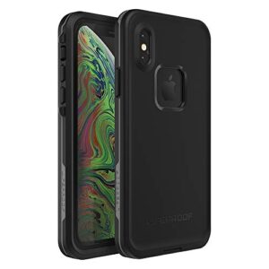 lifeproof frĒ series waterproof case for iphone xs (only) - retail packaging - asphalt (black/dark grey)