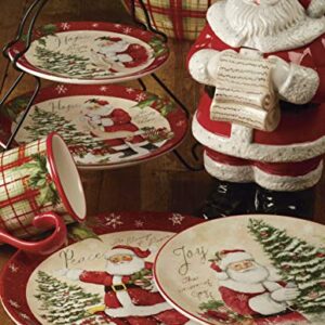 Certified International 89127 Holiday Wishes 16 piece Dinnerware Set, Set of 4, One Size, Mulicolored