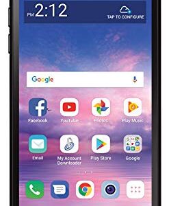 Tracfone Carrier-Locked LG Rebel 4 4G LTE Prepaid Smartphone - Black - 16GB - Sim Card Included - CDMA, Standart