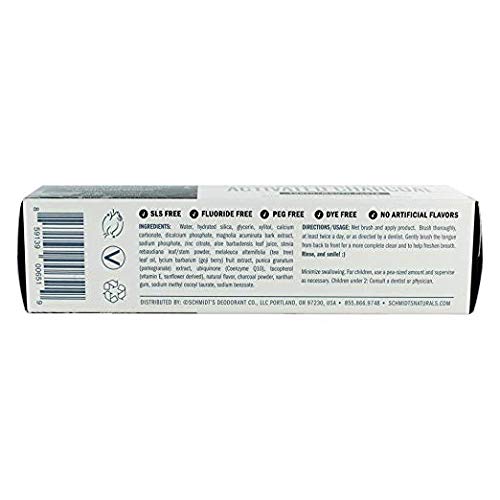 Schmidt's Wondermint with Activated Charcoal Toothpaste, 4.70 oz / 3pk