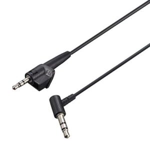 AE2 Cord Replacement AUX Cable Silver Plated Upgrade Audio Lead Compatible with Bose AE2 AE2i AE2w Headphones(Black)