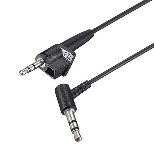 AE2 Cord Replacement AUX Cable Silver Plated Upgrade Audio Lead Compatible with Bose AE2 AE2i AE2w Headphones(Black)