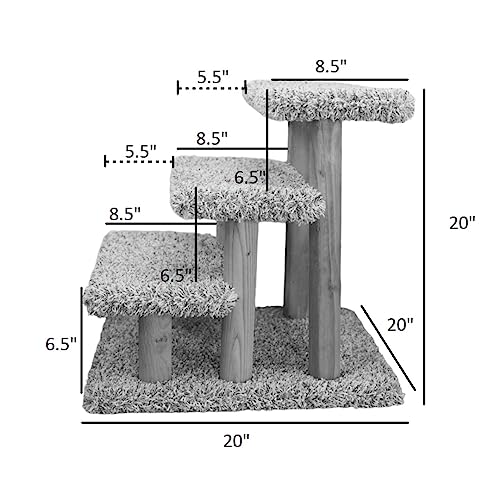 New Cat Condos 120223 Pet Stairs, Neutral, Large