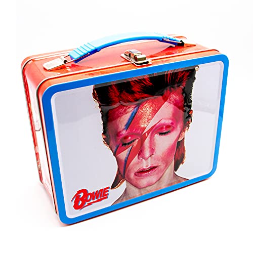 AQUARIUS David Bowie Aladdin Sane Fun Box - Sturdy Tin Storage Box with Plastic Handle & Embossed Front Cover - Officially Licensed Merchandise & Collectible Gift