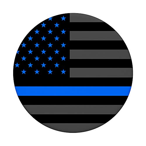 Thin Blue Line Pop Sockets Police Flag American Blue Stars PopSockets PopGrip: Swappable Grip for Phones & Tablets