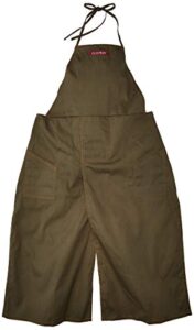 claypron artist kitchen apron (olive green)