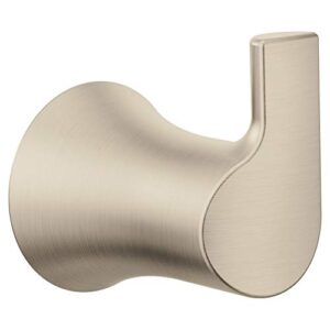 moen yb0203bn doux single robe hook, brushed nickel