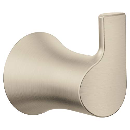 Moen YB0203BN Doux Single Robe Hook, Brushed Nickel