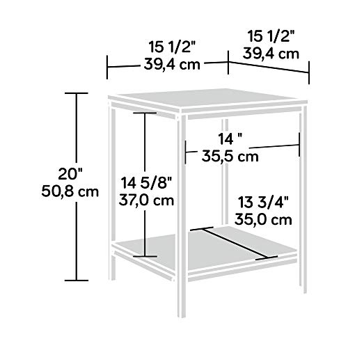 Sauder North Avenue Side Table, Smoked Oak finish