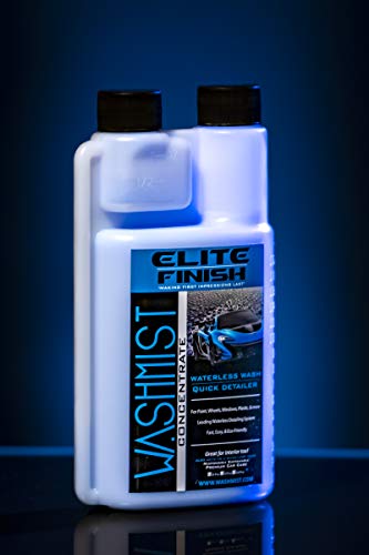 WashMist Waterless Car Wash Kit - Evolutionary Hydrophobic Polymer Technology - Eco-Friendly - Fast Easy to use; Clean Shine, virtually Anywhere, Anytime!