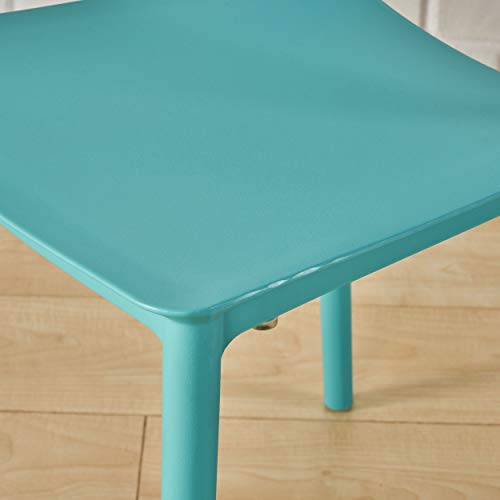 Christopher Knight Home Ali Indoor Plastic Chair (Set of 2), Teal