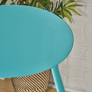 Christopher Knight Home Ali Indoor Plastic Chair (Set of 2), Teal