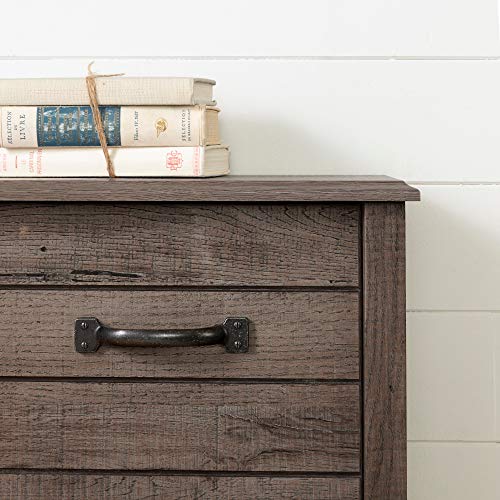 South Shore Ulysses Full Bookcase Headboard Fall Oak