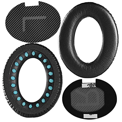 QC25 Replacement Pads Ear Soundlink Earpads Cover Ear Cushion Kit Headphone Earcups Compatible with Bose Soundtrue/Soundlink/Quietcomfort 25 Wireless Headphones ii Cushions .(Black)