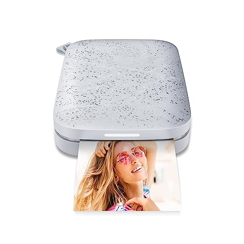 HP Sprocket Portable 2x3" Instant Color Photo Printer (Luna Pearl) Print Pictures on Zink Sticky-Backed Paper from your iOS & Android Device.